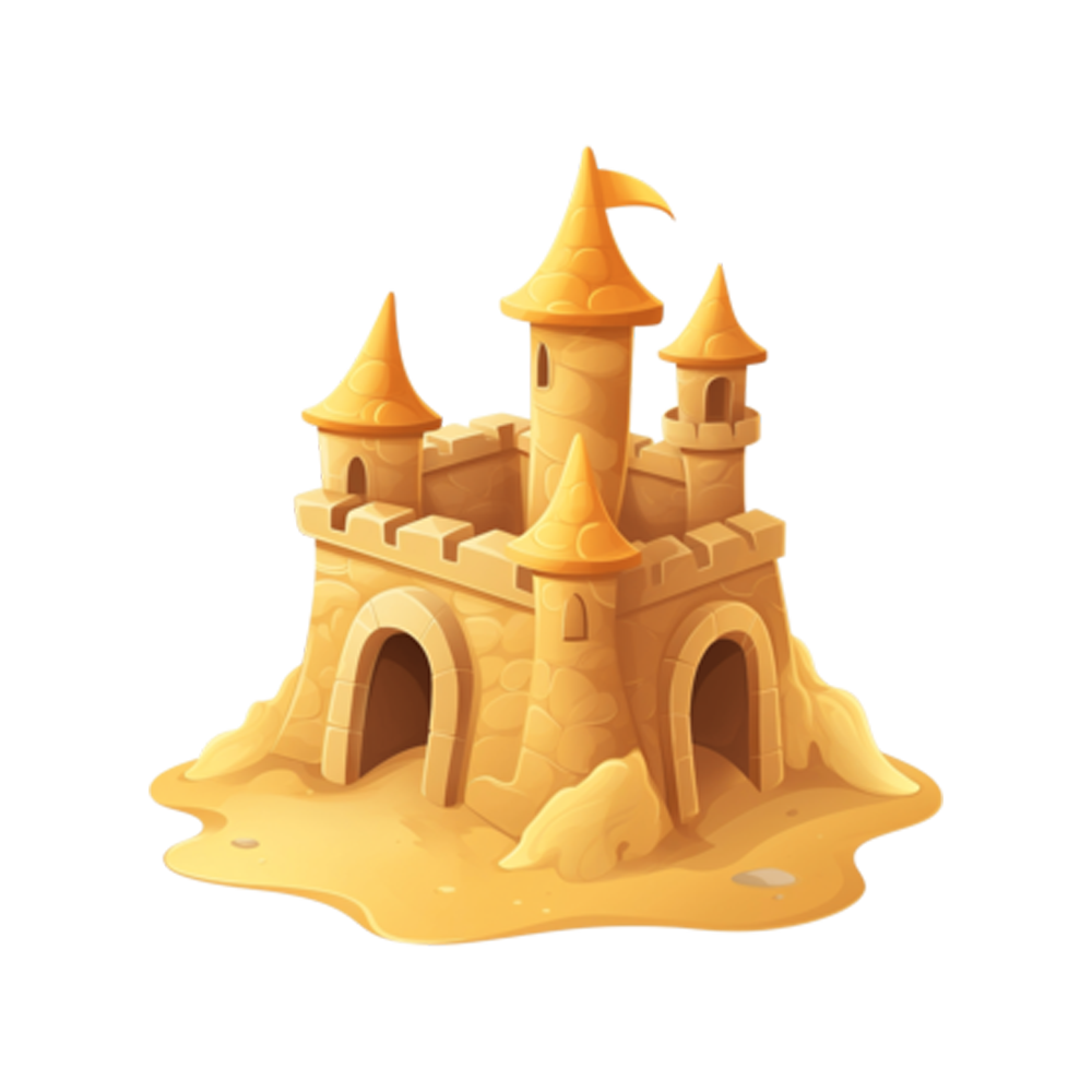 Sand Castle Sticker PNG Images (Transparent HD Photo Clipart)